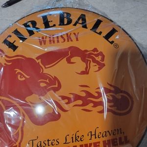 Fireball | Art | Fireball Whisky Yellow 5 Round Dome Sign Tastes Like ...